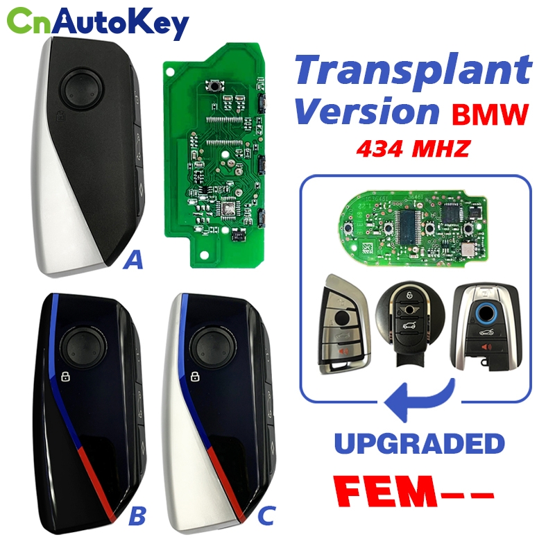 CN006115 Updated For BMW Upgrade FEM-- Smart Key 4 Button Transplant ...